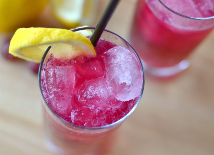 Sparkling Grape Lemonade Purple Punch | Mommy Kat and Kids