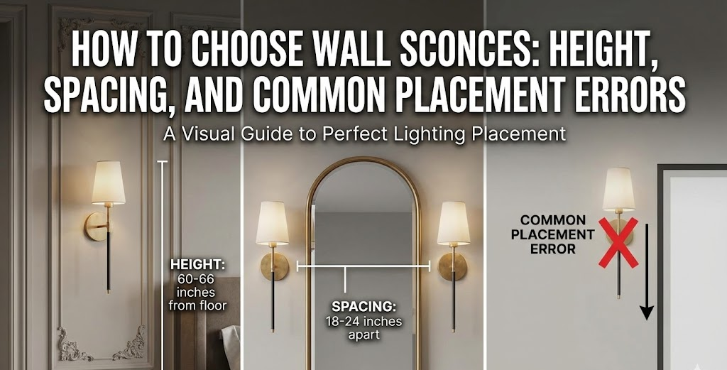 How to Use Wall Sconces: Height, Spacing, and Common Placement Errors ...